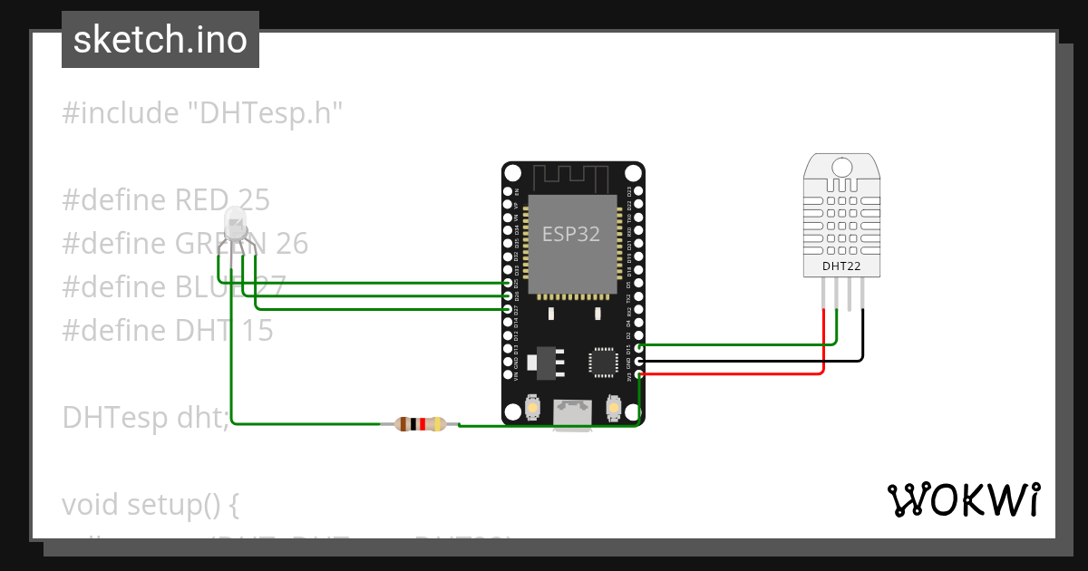 RGB TEMP - Wokwi ESP32, STM32, Arduino Simulator