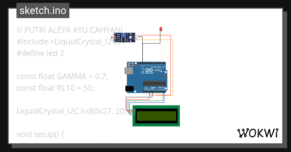 Sensor Cahaya Wokwi Esp32 Stm32 Arduino Simulator