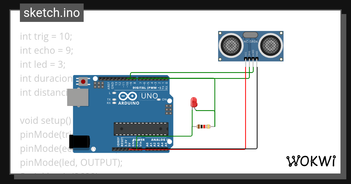 sensor simple - Wokwi ESP32, STM32, Arduino Simulator