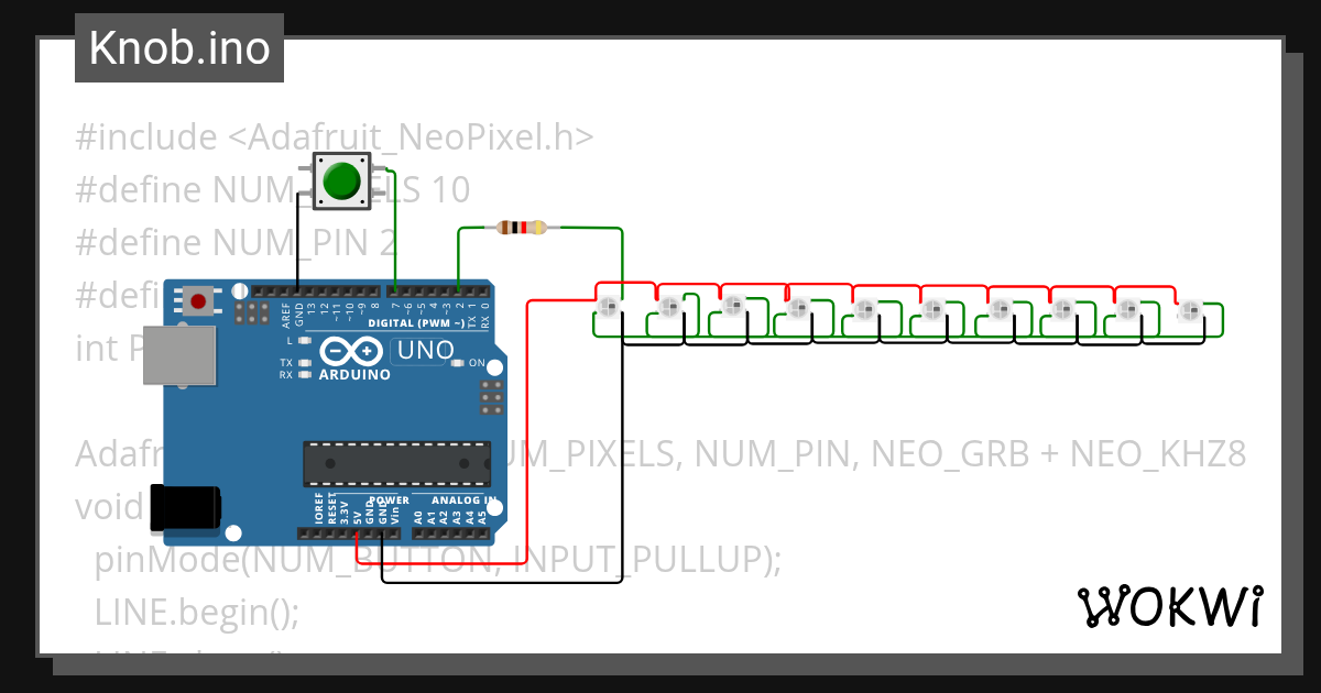 Knob.ino - Wokwi ESP32, STM32, Arduino Simulator