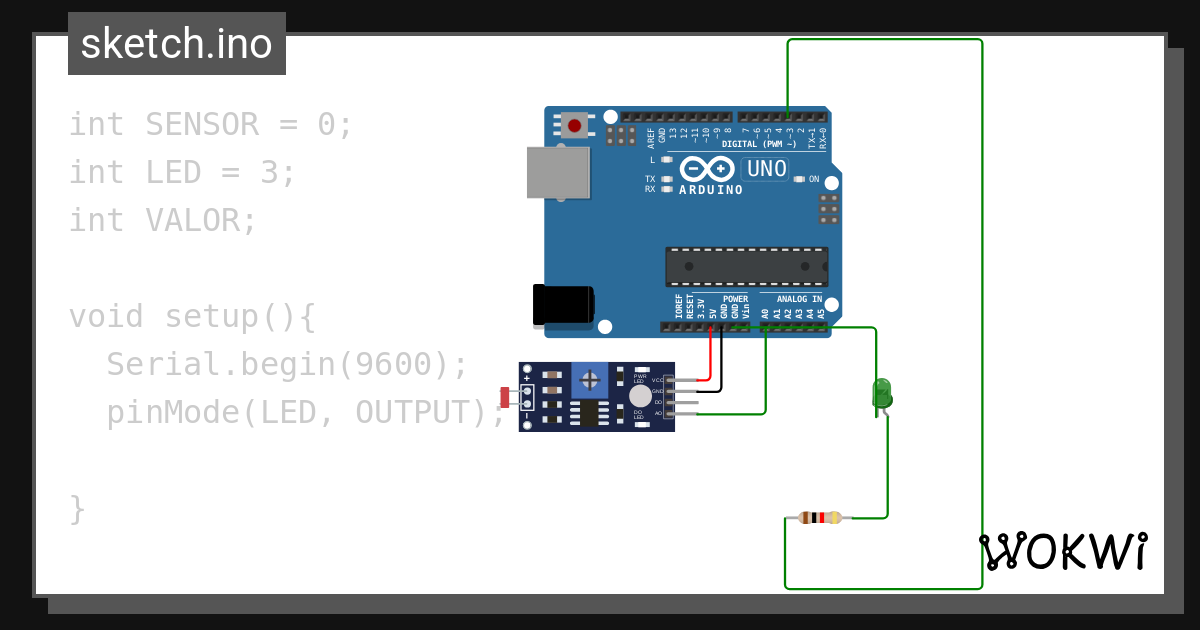 Fotorresistencia Valor 200 Wokwi Esp32 Stm32 Arduino Simulator