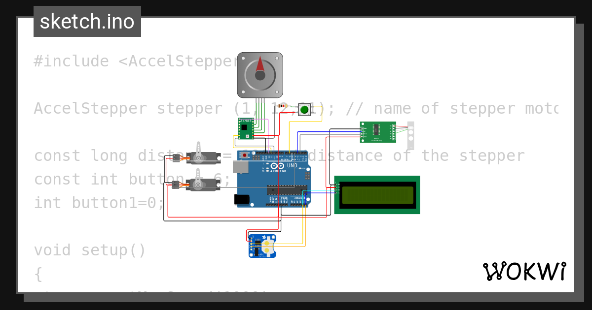 Cek Motor Stepper Wokwi Esp32 Stm32 Arduino Simulator 4424