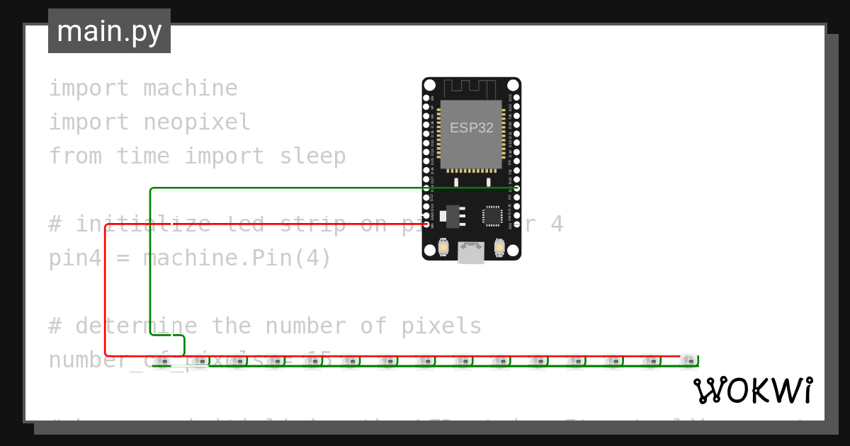 Esp32 Basic Led Strip Wokwi Esp32 Stm32 Arduino Simulator
