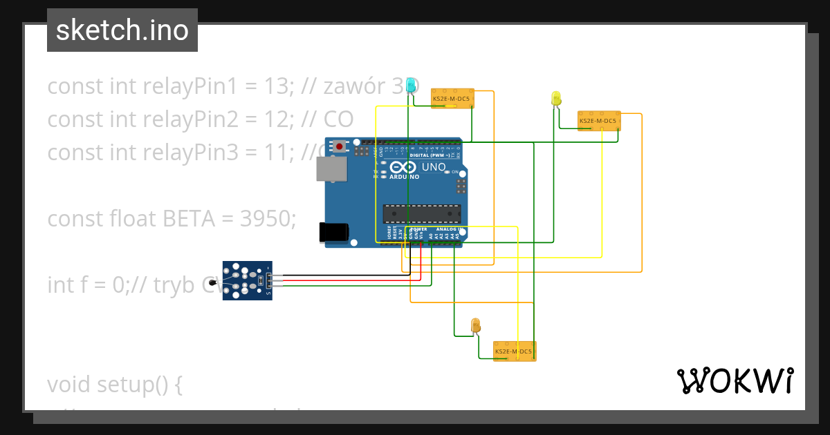 Original project ( iz-za Albiny ) - Wokwi ESP32, STM32, Arduino Simulator