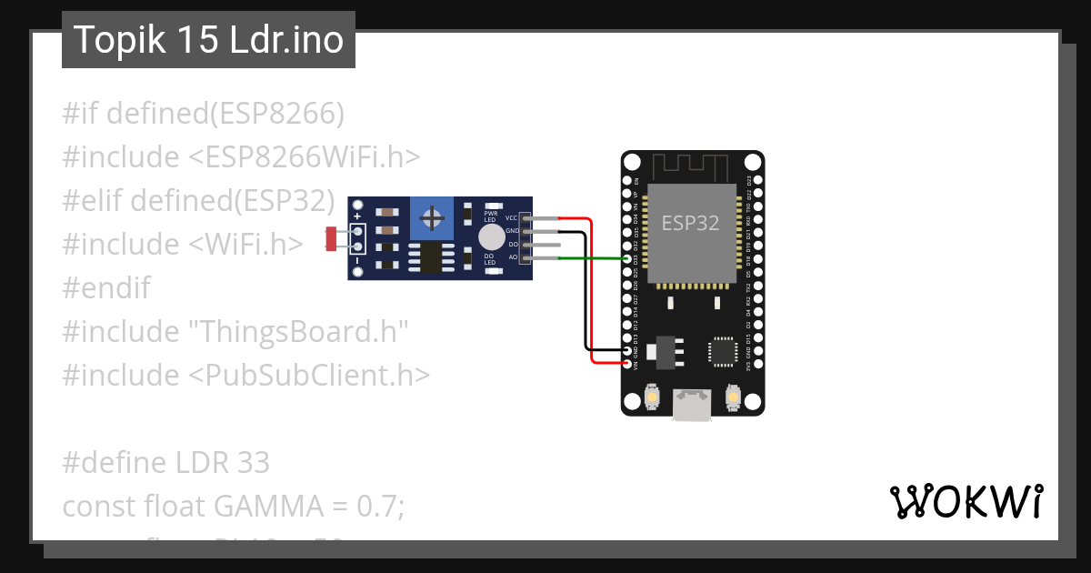 Topik 15 Ldr.ino - Wokwi ESP32, STM32, Arduino Simulator