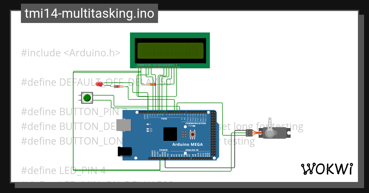 tmi 14 Multitasking 2 - Wokwi ESP32, STM32, Arduino Simulator