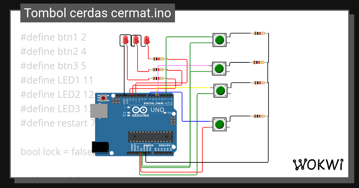 Tombol cerdas cermat.ino - Wokwi ESP32, STM32, Arduino Simulator