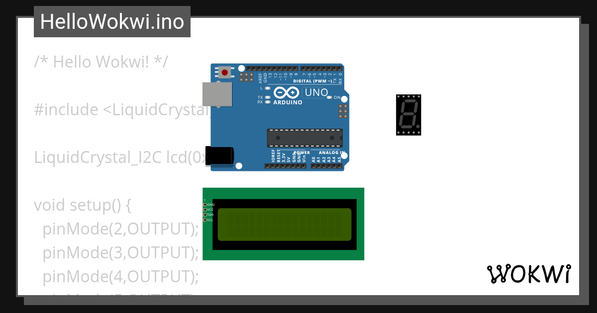 HelloWokwi.ino - Wokwi ESP32, STM32, Arduino Simulator
