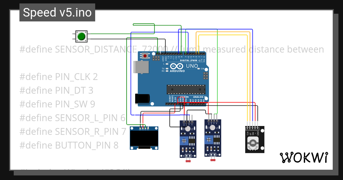 Speed Calculator v4 copy - Wokwi ESP32, STM32, Arduino Simulator