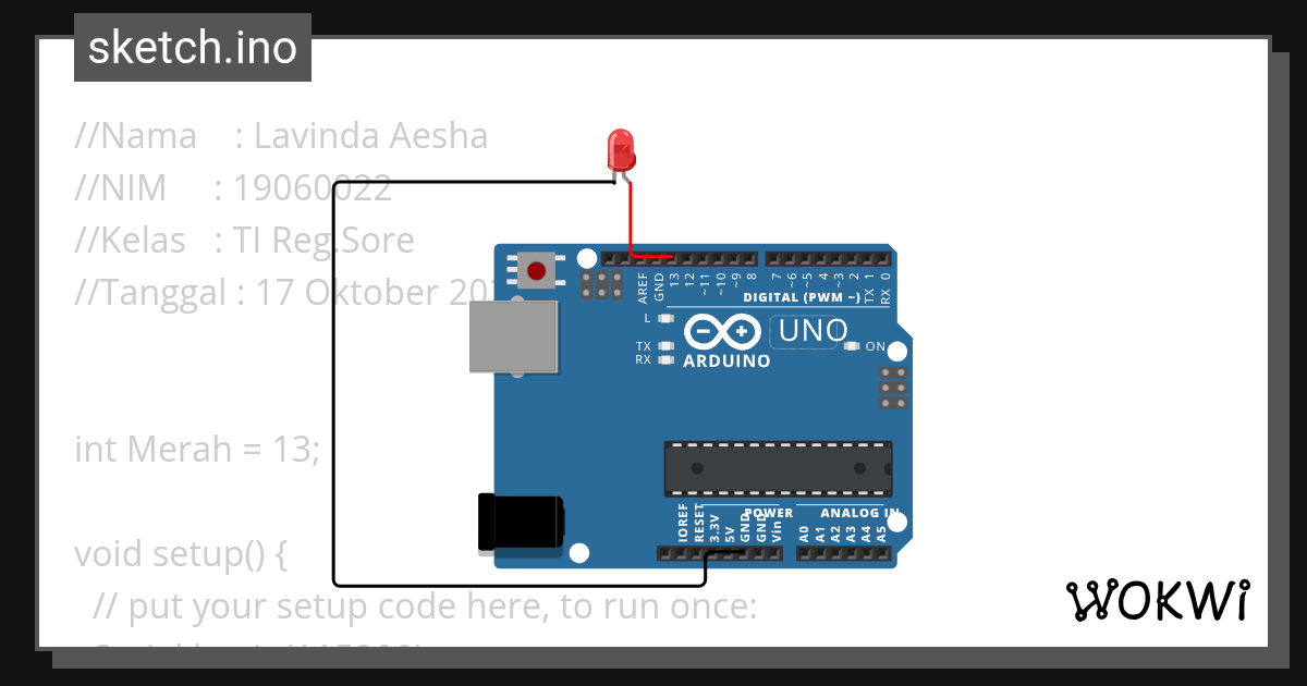 Praktikum 1led Looping Mati Wokwi Esp32 Stm32 Arduino Simulator 5989