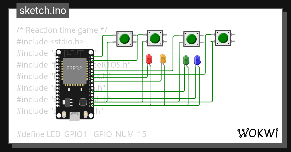 Wokwi - Online ESP32, STM32, Arduino Simulator