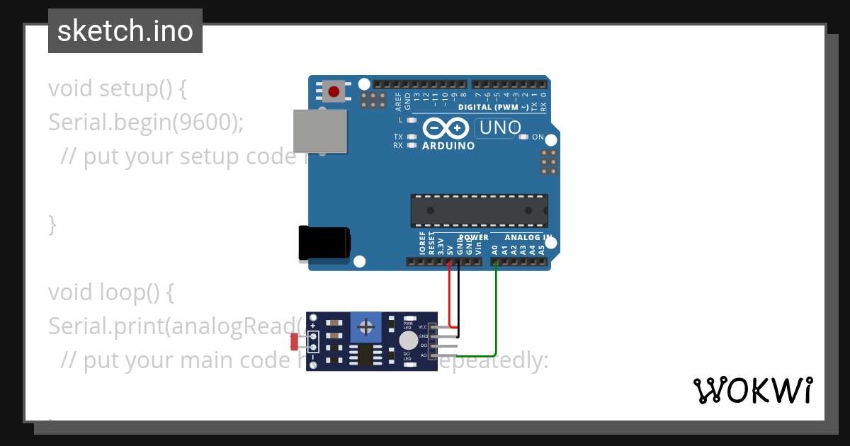 LDR.ino - Wokwi ESP32, STM32, Arduino Simulator