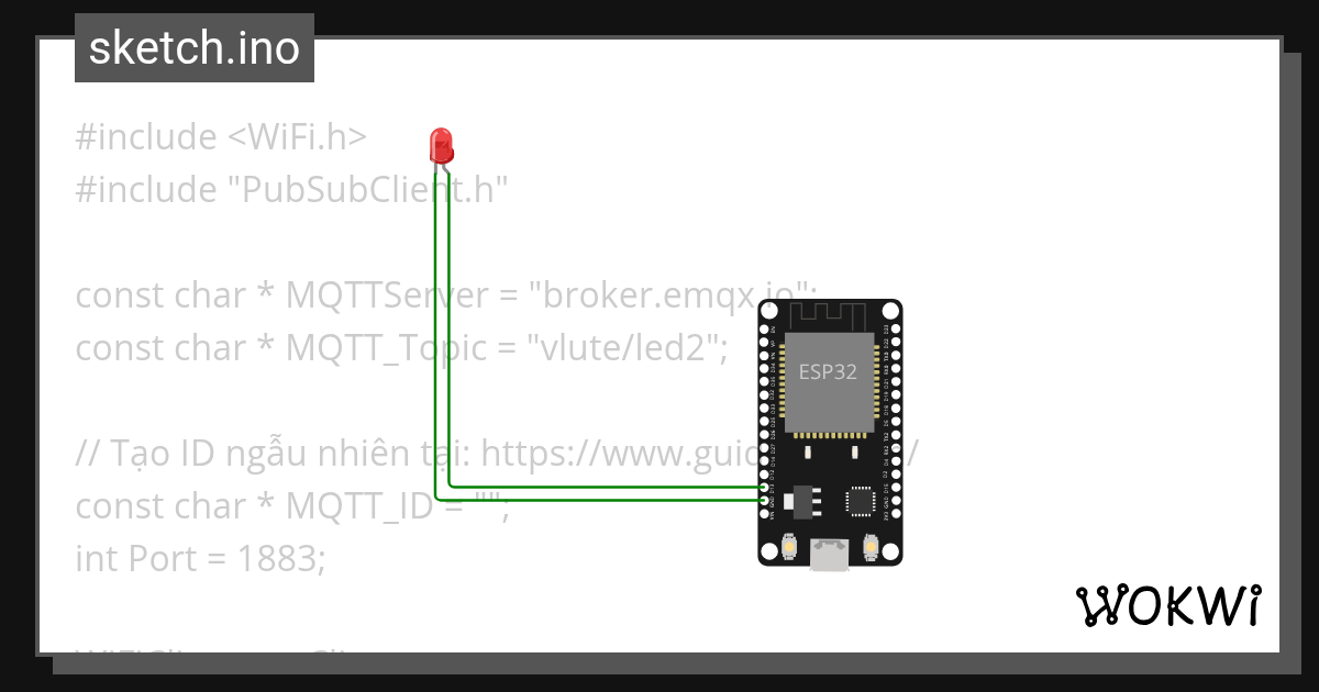 sketch.ino - Wokwi ESP32, STM32, Arduino Simulator