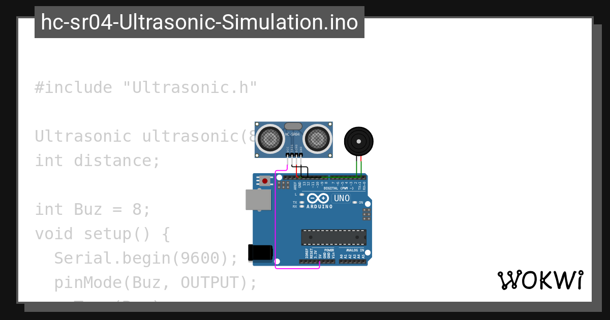 Hc Sr04 Ultrasonic O Wokwi Esp32 Stm32 Arduino Simulator
