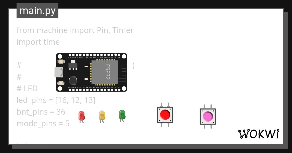 Timer&irq&RGB_inreal - Wokwi ESP32, STM32, Arduino Simulator