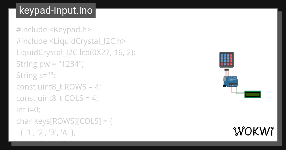 keypad-input.ino copy - Wokwi ESP32, STM32, Arduino Simulator