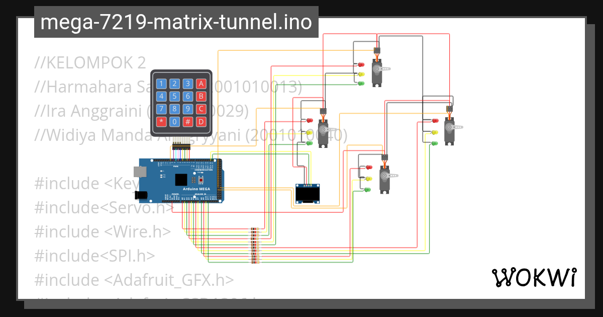 mega-7219-matrix-tunnel.ino copy - Wokwi ESP32, STM32, Arduino Simulator