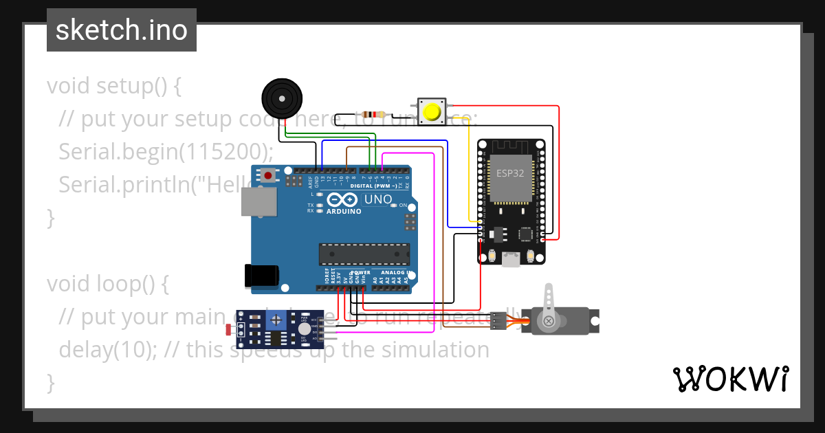 sketch.ino - Wokwi ESP32, STM32, Arduino Simulator