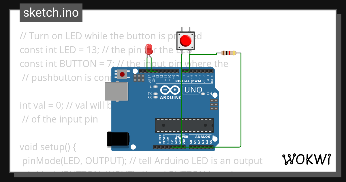 LED ON nd OFF sketch.ino - Wokwi ESP32, STM32, Arduino Simulator