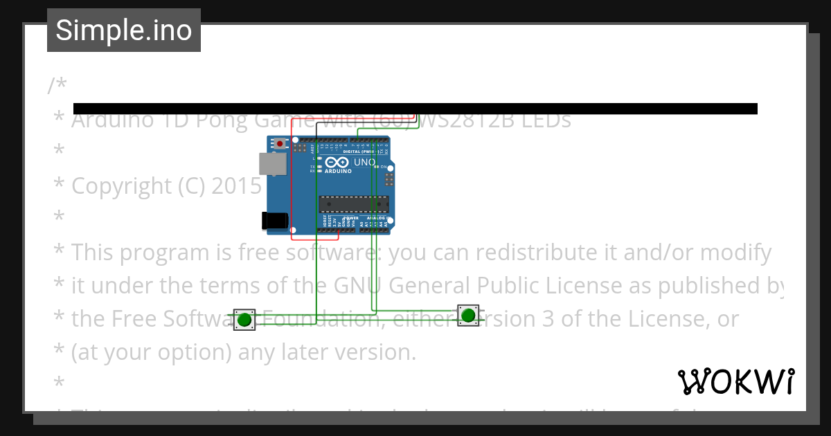 Simple.ino - Wokwi Arduino and ESP32 Simulator