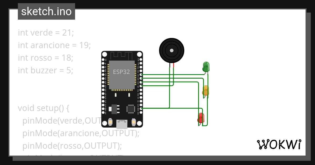 semaforo - Wokwi ESP32, STM32, Arduino Simulator