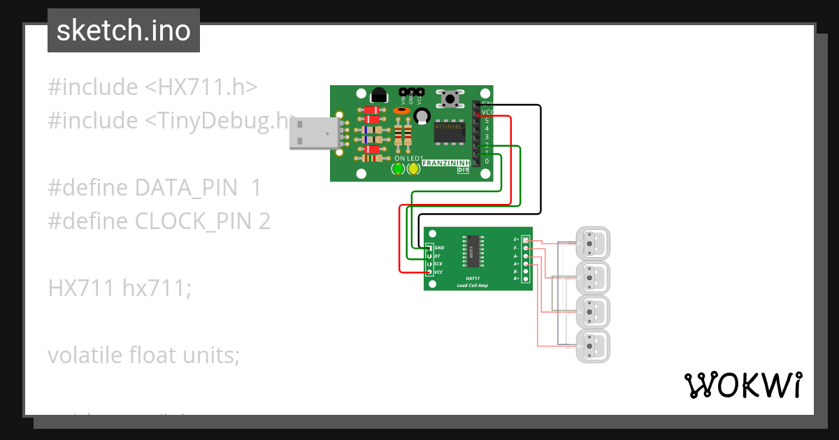 Load Cell - Wokwi ESP32, STM32, Arduino Simulator Load Cell - Wokwi ESP32, STM32, Arduino Simulator