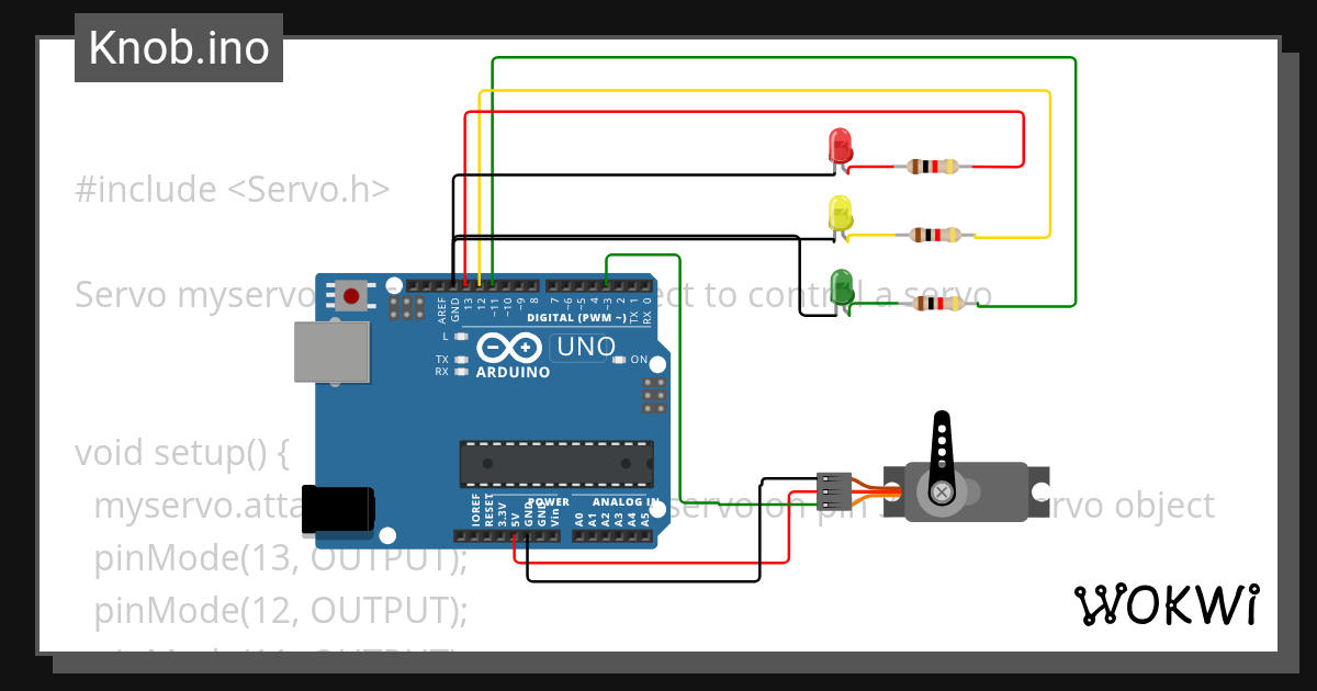 Knob.ino - Wokwi ESP32, STM32, Arduino Simulator