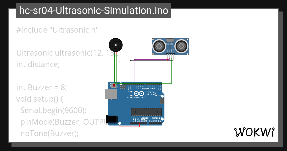 hc-sr04-Ultrasonic-Simulation.ino - Wokwi ESP32, STM32, Arduino Simulator