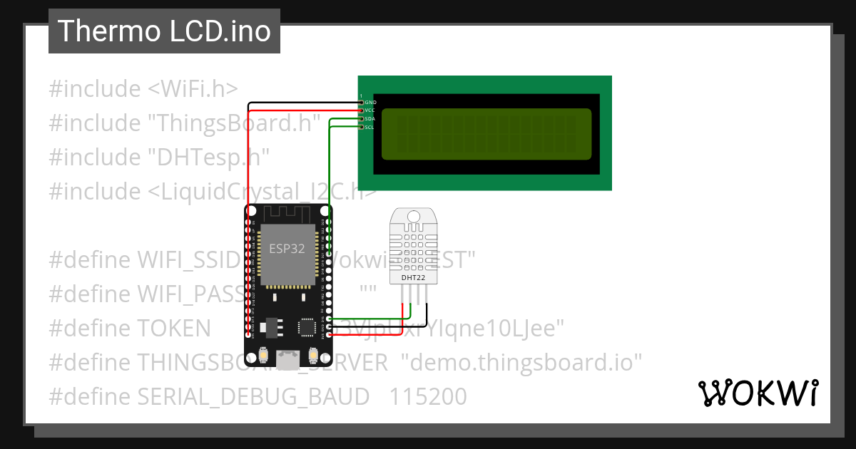 Thermo LCD.ino - Wokwi ESP32, STM32, Arduino Simulator
