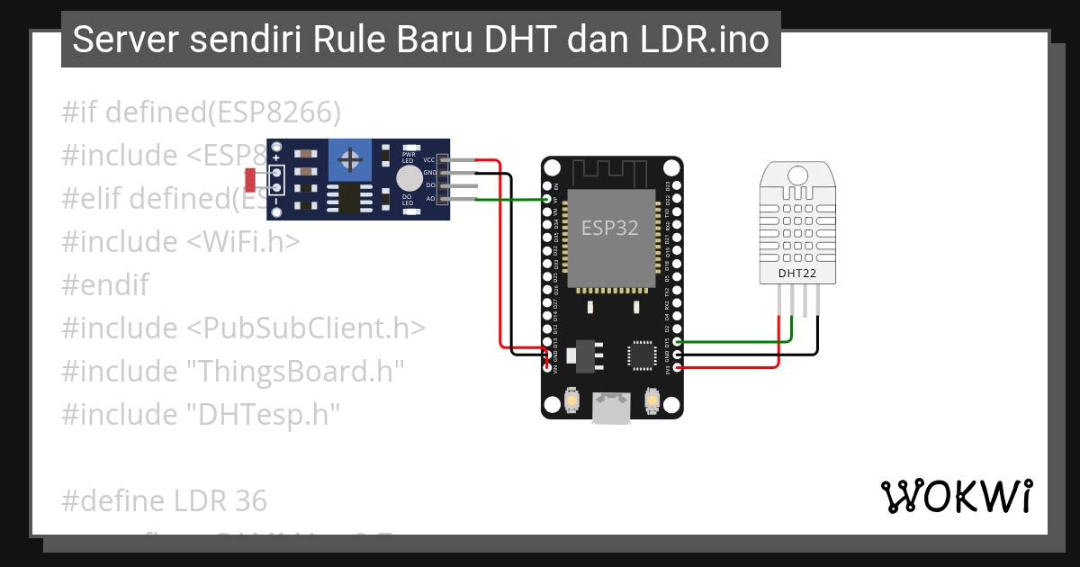 Challenge Buat Rule Baru DHT dan LDR.ino copy - Wokwi ESP32, STM32, Arduino Simulator