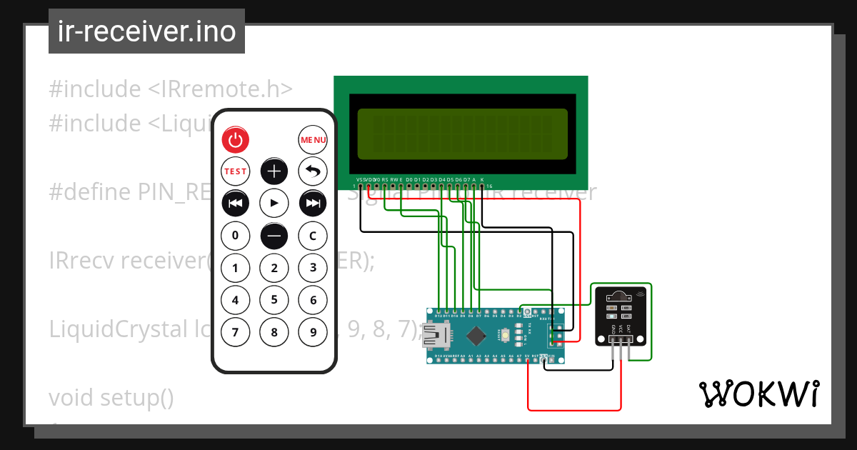 ir-receiver.ino - Wokwi ESP32, STM32, Arduino Simulator