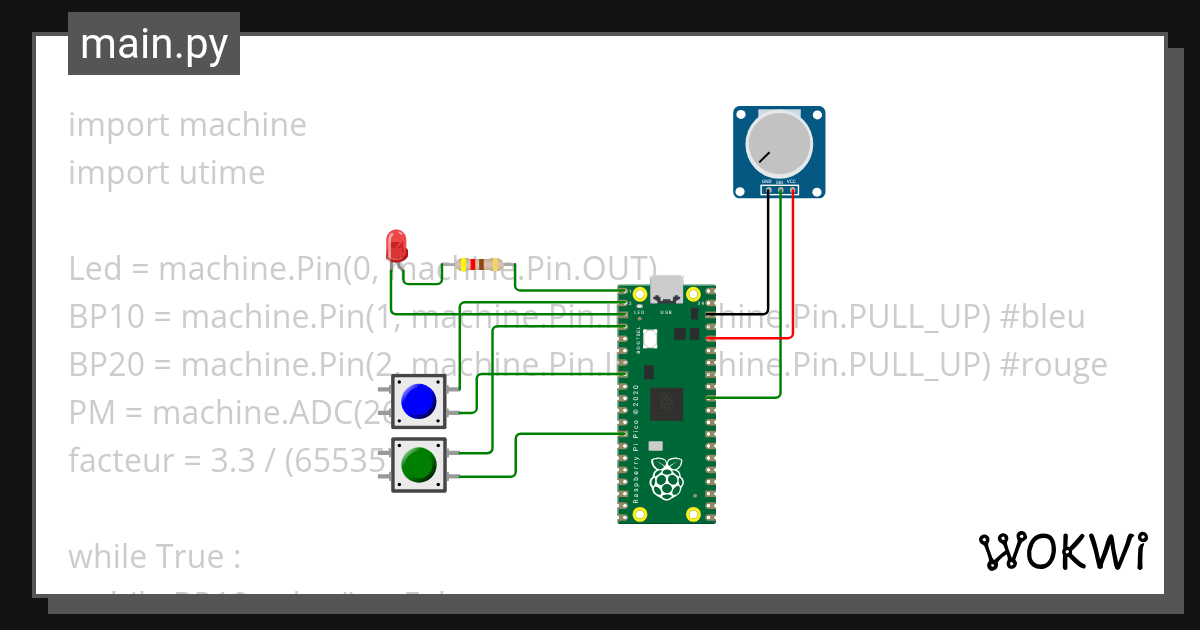 Projet 1 - Wokwi ESP32, STM32, Arduino Simulator