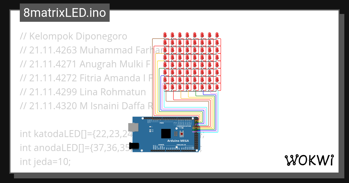 8 Matrix Led Wokwi Esp32 Stm32 Arduino Simulator 4978