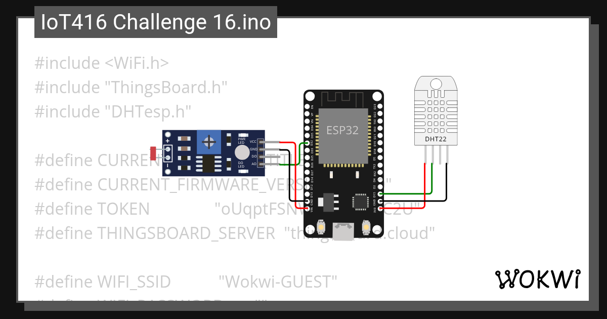 IoT416 Challenge 16.ino - Wokwi ESP32, STM32, Arduino Simulator