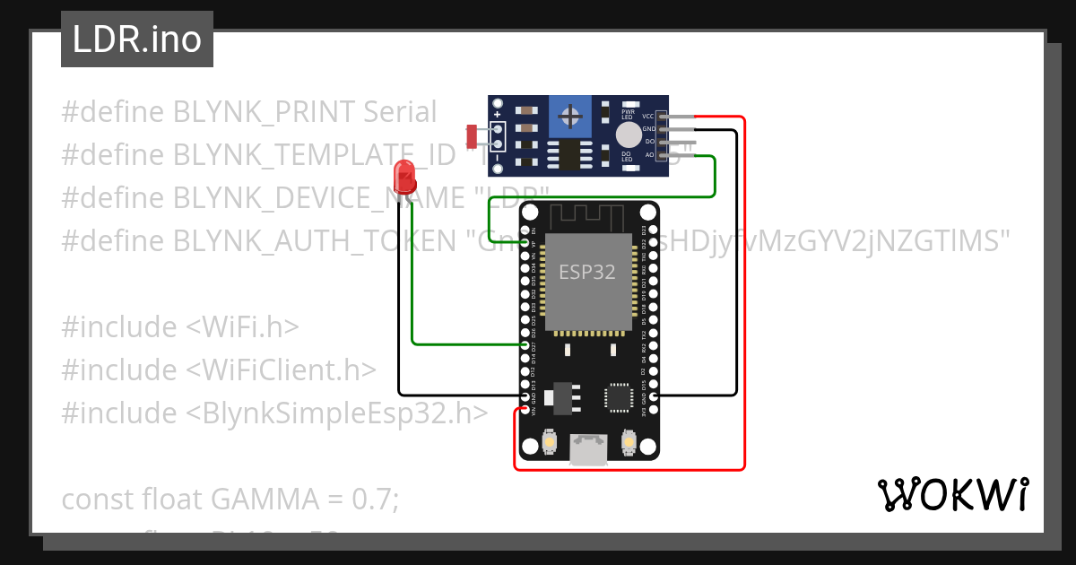 LDR.ino - Wokwi ESP32, STM32, Arduino Simulator LDR.ino - Wokwi ESP32, STM32, Arduino Simulator