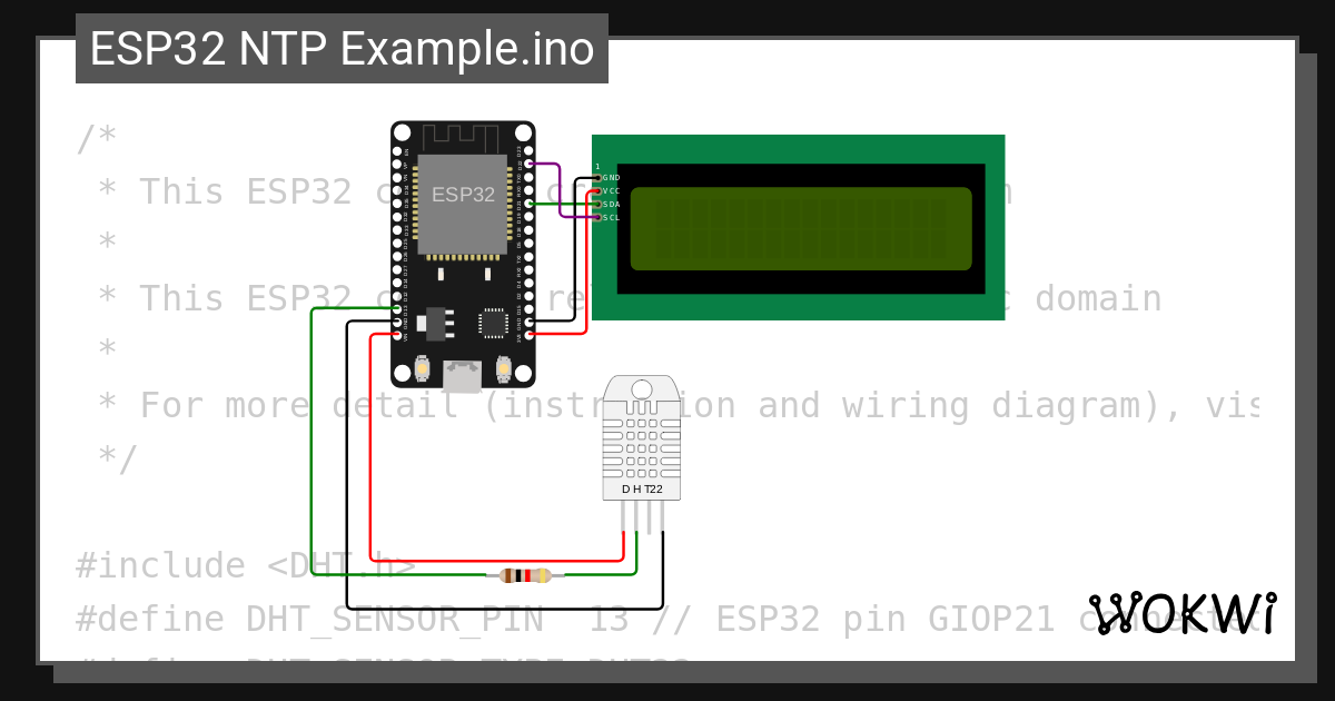 Leitor Temp And Umi Wokwi Esp32 Stm32 Arduino Simulator 5110