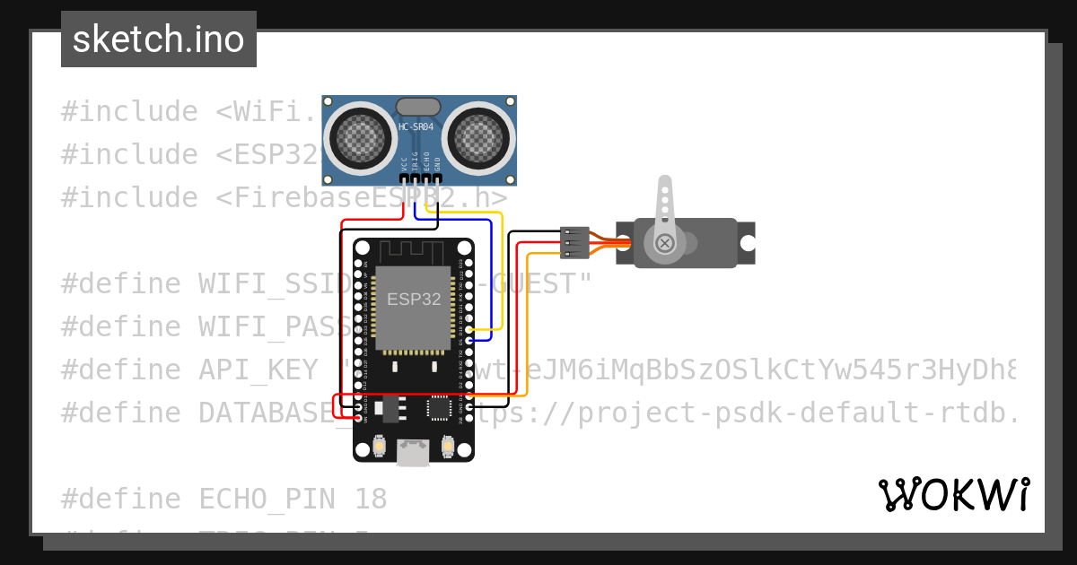 Kotak Amal Otomatis Wokwi Arduino And Esp32 Simulator