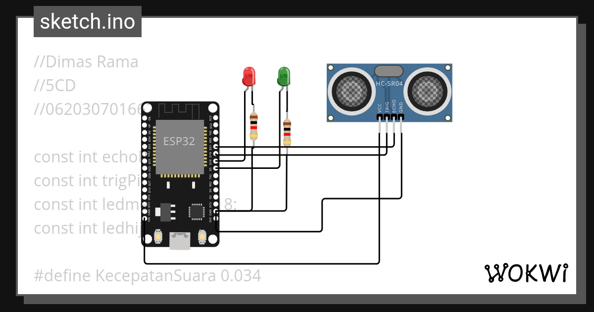 5 Sensor O Wokwi Esp32 Stm32 Arduino Simulator