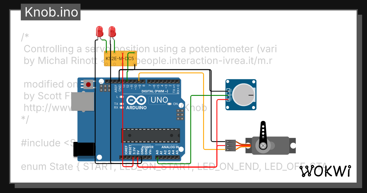 Knob.ino - Wokwi ESP32, STM32, Arduino Simulator