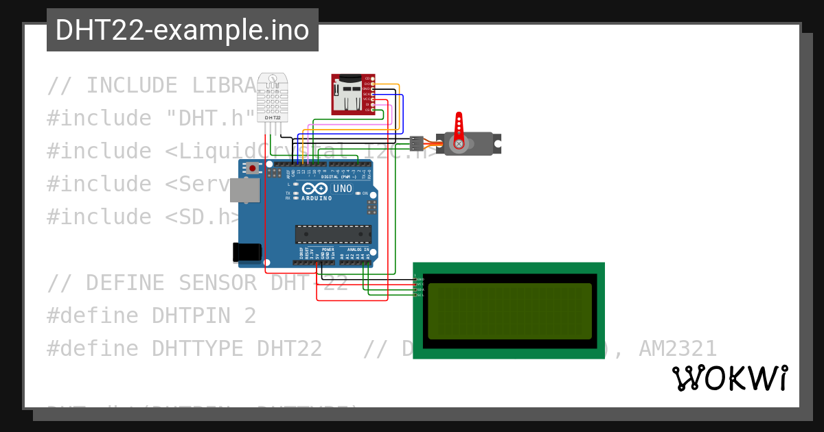 Deteksi Suhu Dan Kelembapan Wokwi Arduino And Esp32 Simulator 3138