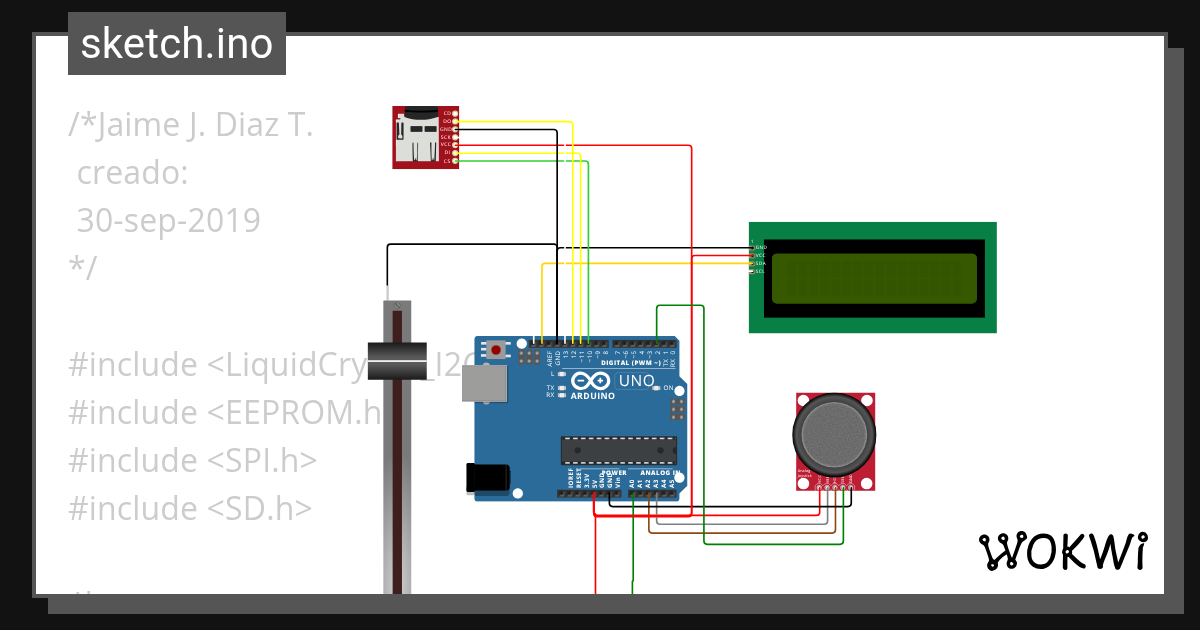 joystick GUI.ino - Wokwi ESP32, STM32, Arduino Simulator