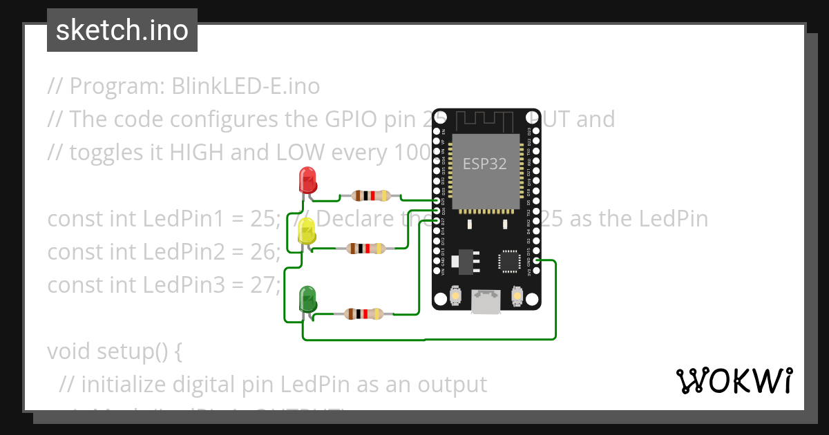C_TrafficLight-E.ino - Wokwi ESP32, STM32, Arduino Simulator