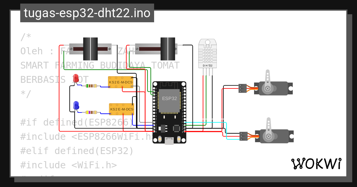 Tugas Esp32 O Wokwi Arduino And Esp32 Simulator 9548