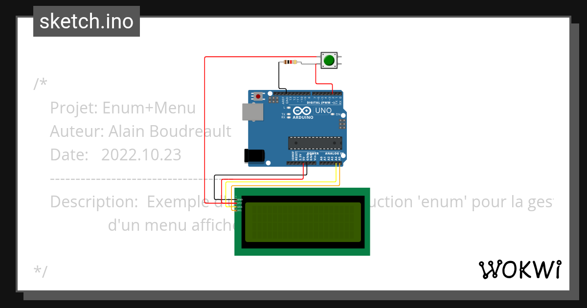 enum+menu - Wokwi ESP32, STM32, Arduino Simulator