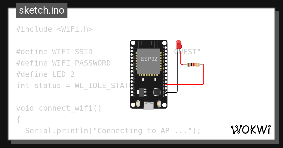 Praktik Esp32 Connect Wifi O Wokwi Esp32 Stm32 Arduino 8182