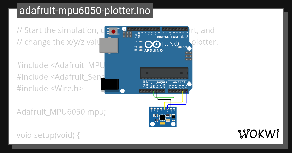 Sensor Accelerometer Dan Gyroscop Wokwi Esp32 Stm32 Arduino Simulator 8749