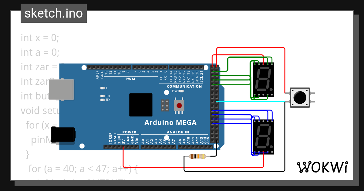 sketch.ino - Wokwi ESP32, STM32, Arduino Simulator
