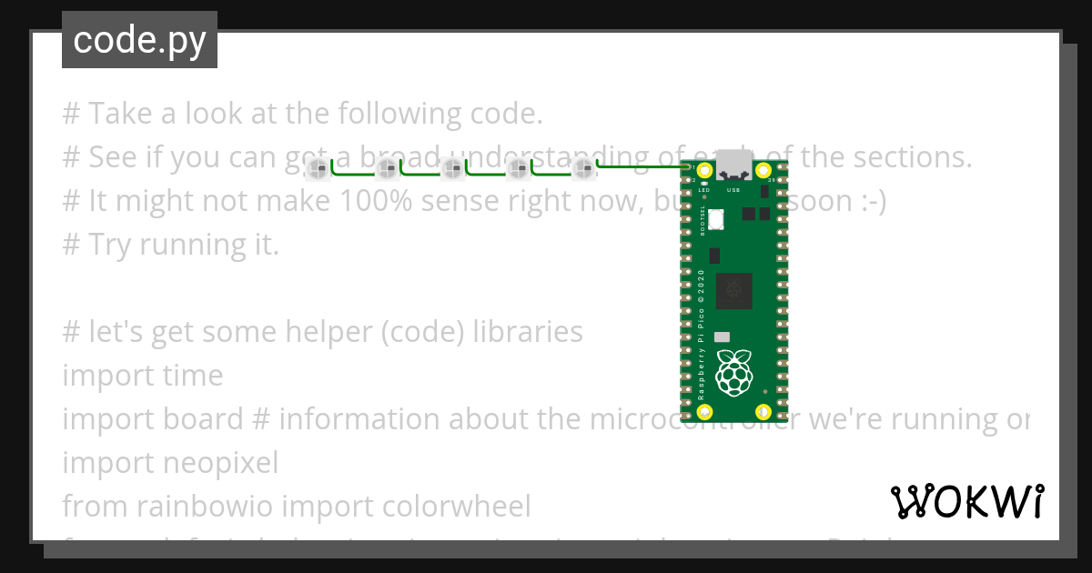 IntroToLeds-Example2 - Wokwi ESP32, STM32, Arduino Simulator
