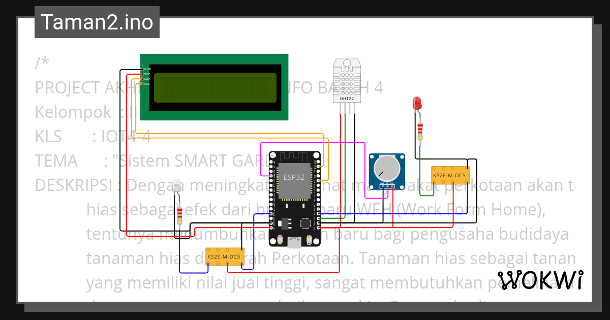 Taman 2 - Wokwi ESP32, STM32, Arduino Simulator
