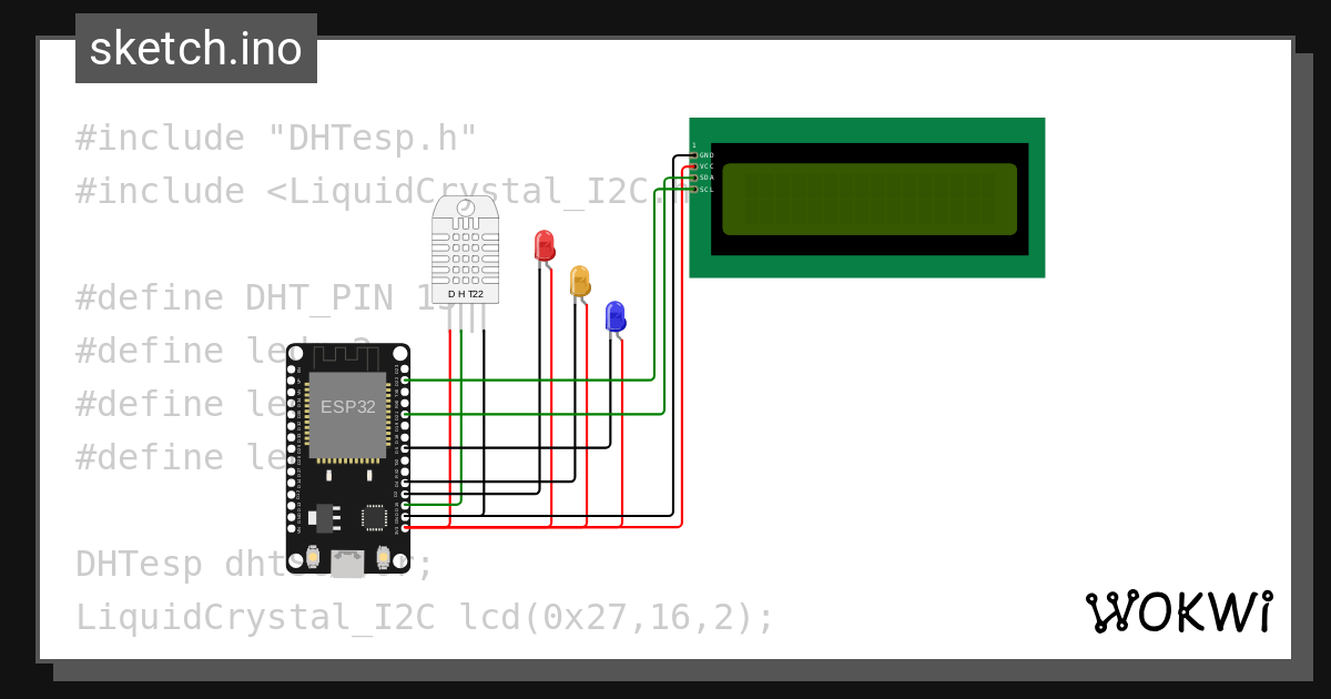 60 Dht22 Lcd Pin Led Pake Gnd Wokwi Esp32 Stm32 Arduino Simulator 3019